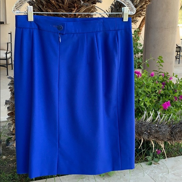 Escada | Other | Escada Blue Suit With Skirt | Poshmark